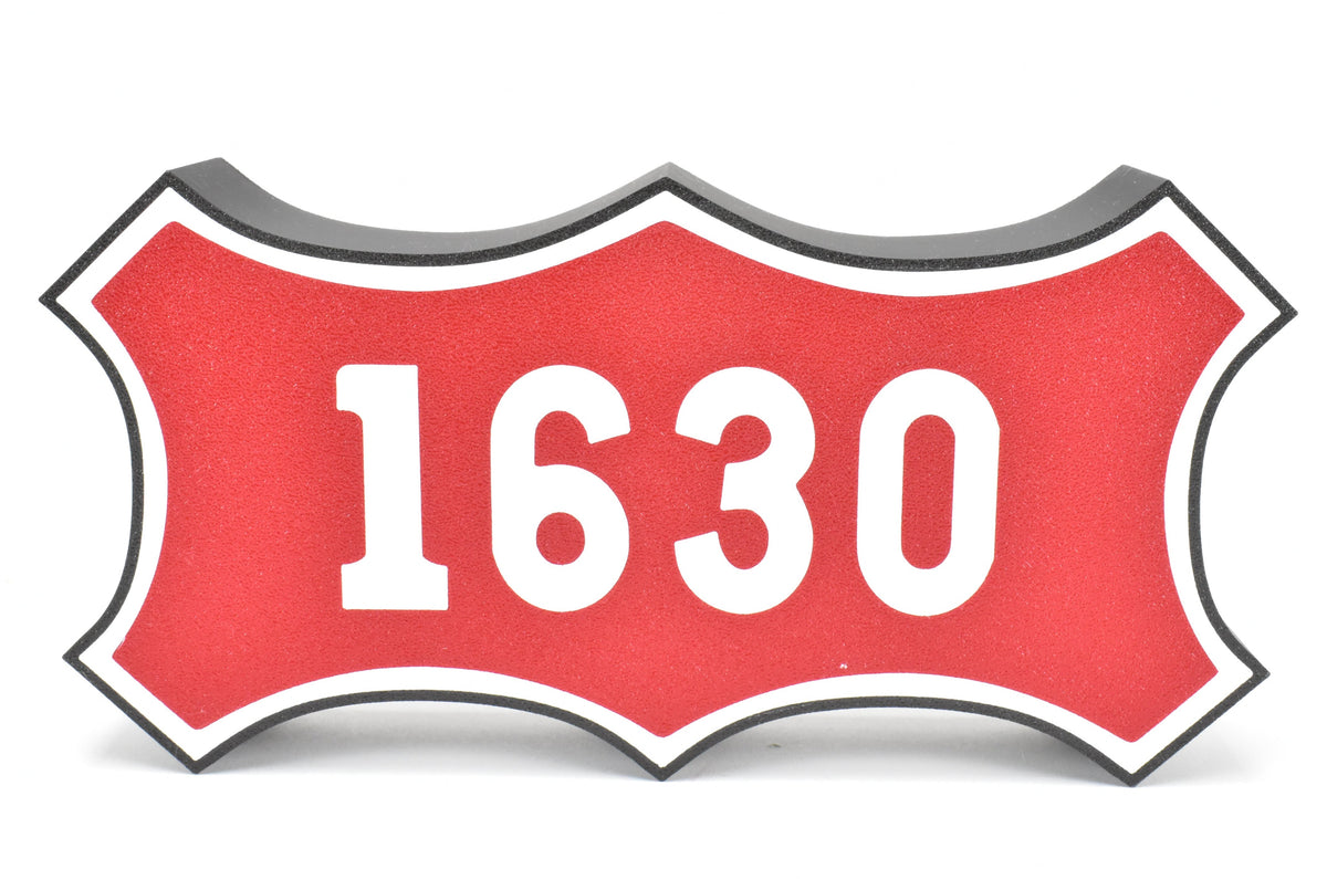 Custom Made 3D Printed & Illuminated Sign - SLSF Frisco #1630 Number P ...