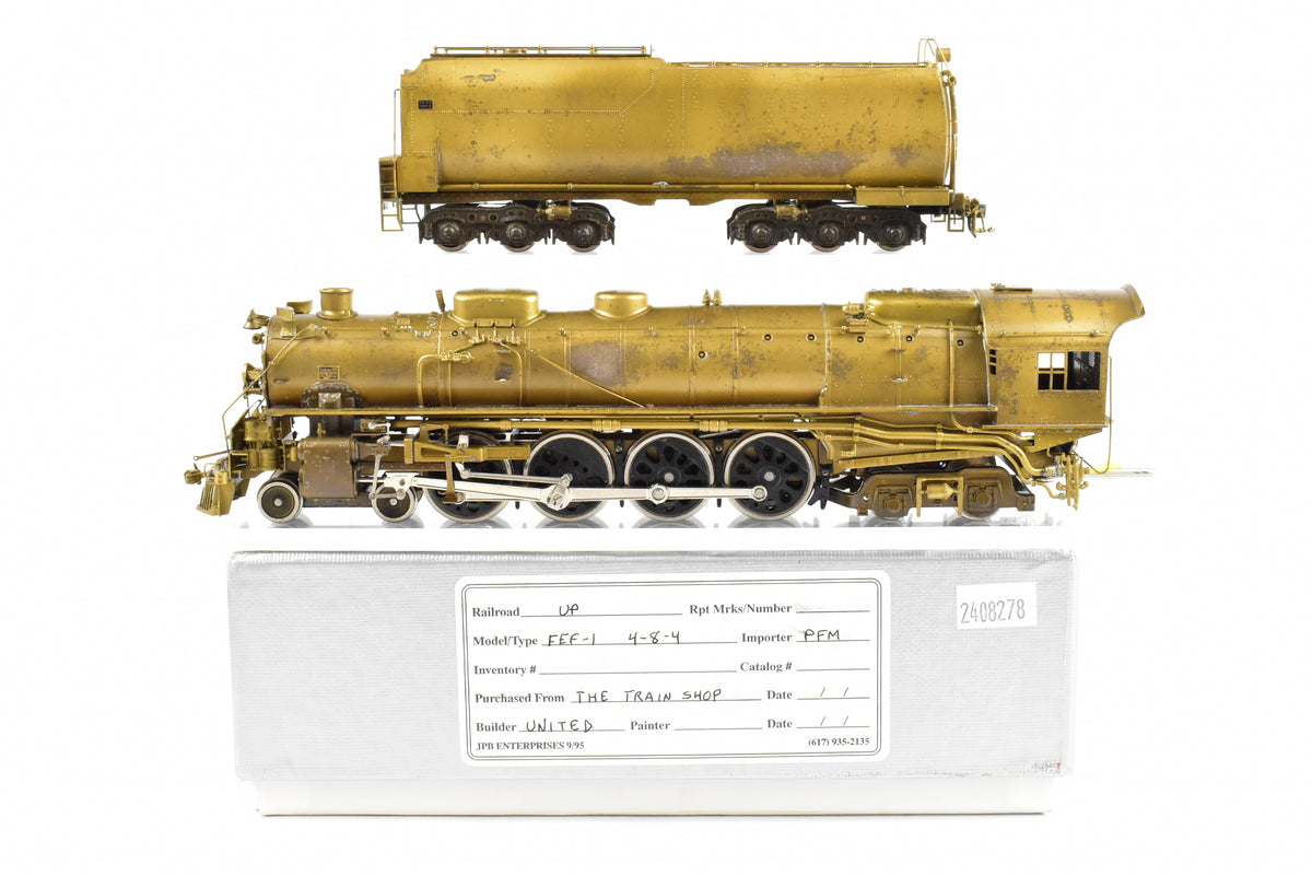 HO Brass PFM - United UP - Union Pacific 1974 Run 4-8-4 FEF-1 Northern ...