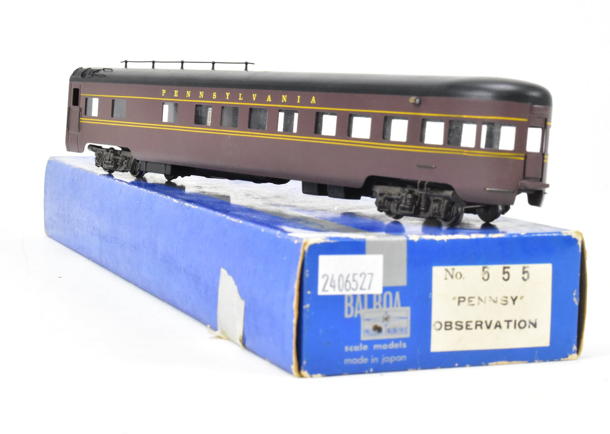 HO Brass Balboa PRR - Pennsylvania Railroad Observation Car F/P ...