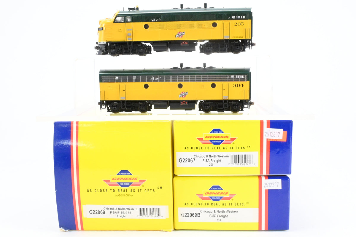 HO Athearn Genesis C&NW - Chicago & North Western EMD F3A/F5B Mixed Fr ...