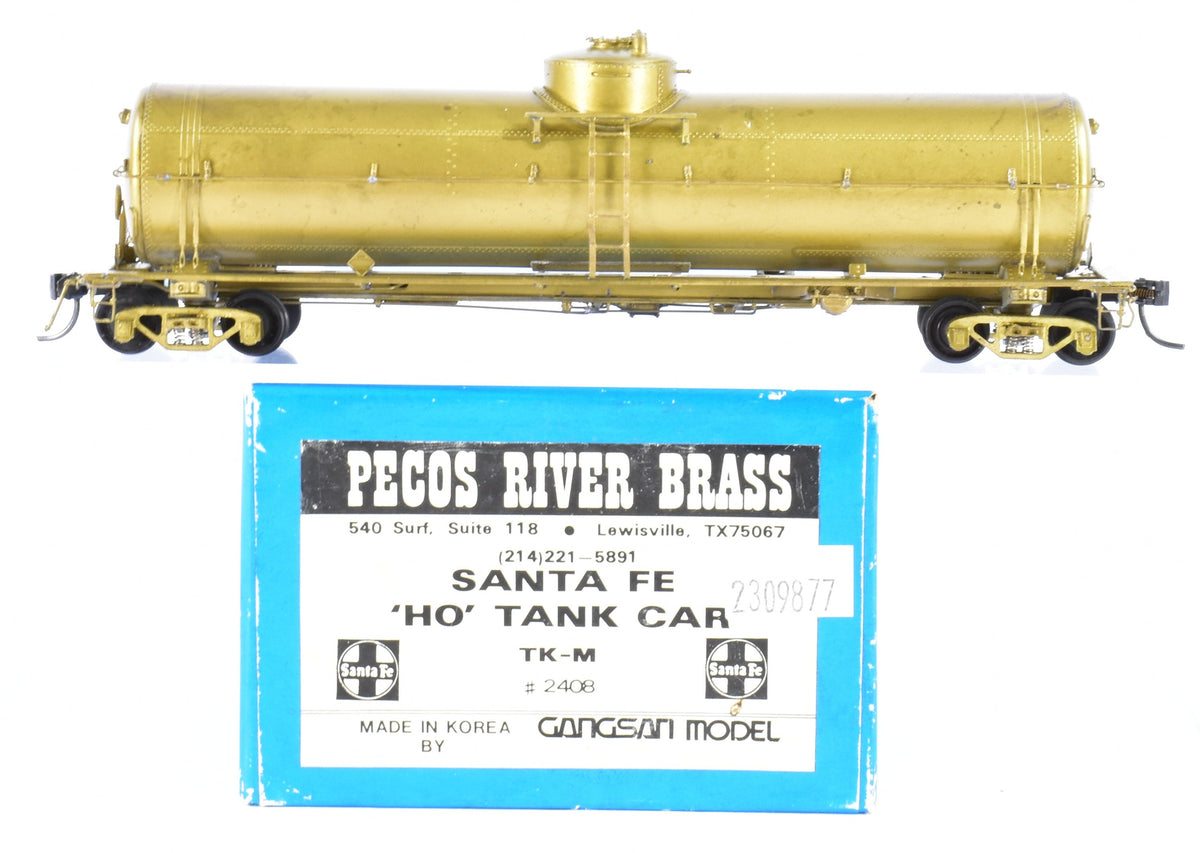 HO Brass Pecos River Brass ATSF - Santa Fe Tk-M Tank Car – ReSourced Rails