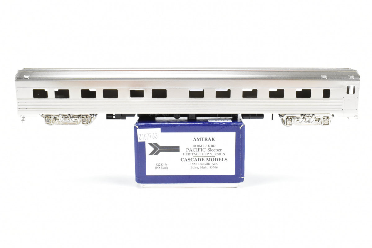 HO Brass Cascade Models Amtrak Budd 10 RMT-6DBR "Pacific" Series Sleep ...