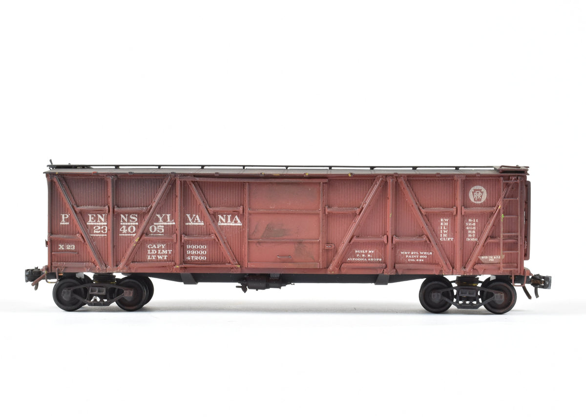HO Brass NJ Custom Brass PRR - Pennsylvania Railroad X-23 Wood Boxcar ...