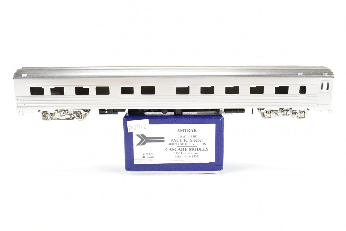 HO Brass Cascade Models AMT - Amtrak Budd 10 RMT-6DBR "Pacific" Series ...