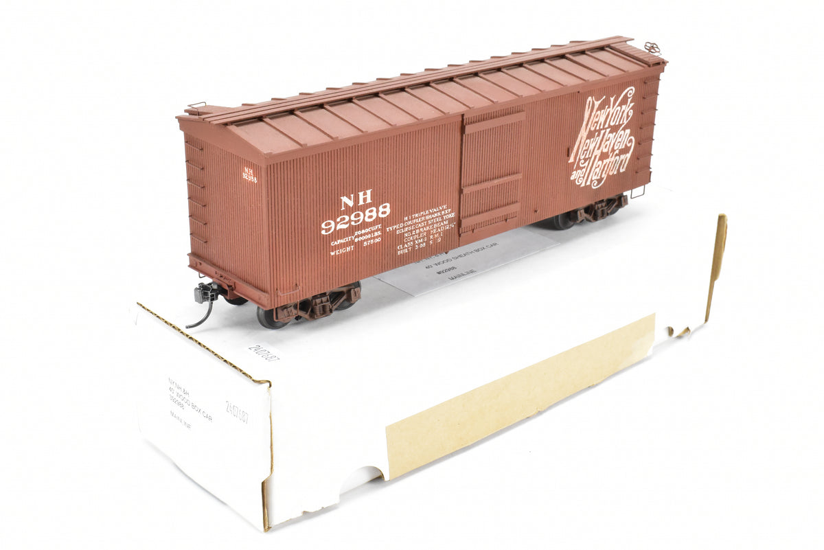 O Scale Metal/Wood Mainline Models NH - New Haven 36' Wood Boxcar C/P ...