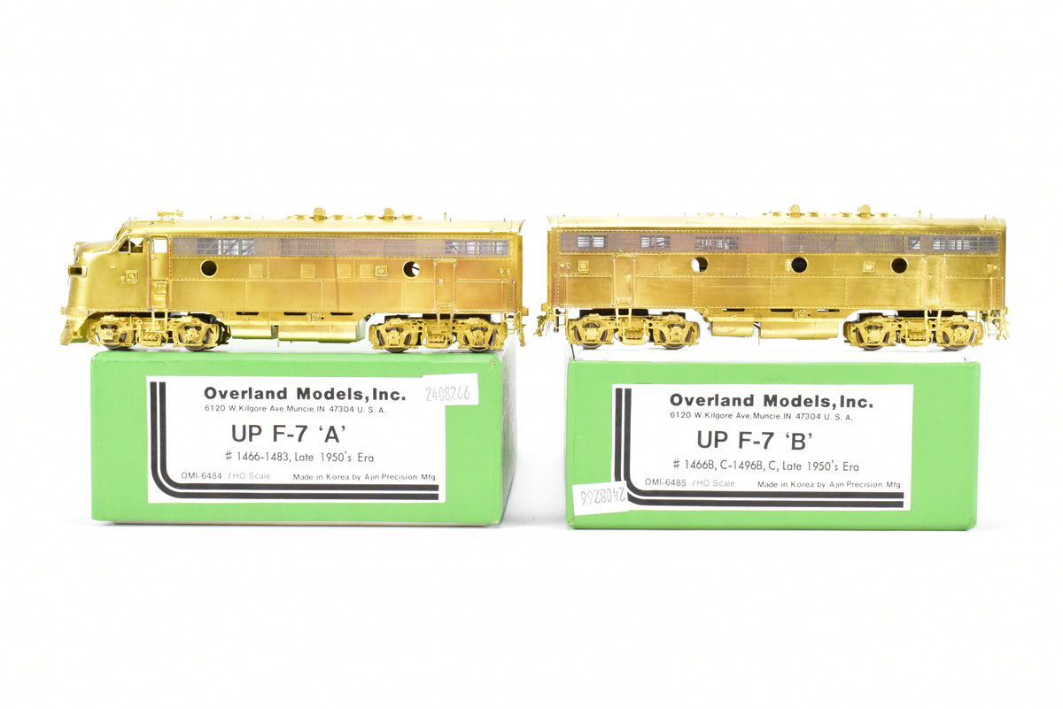 HO Brass OMI - Overland Models Inc. UP - Union Pacific EMD F7 A/B Frei ...