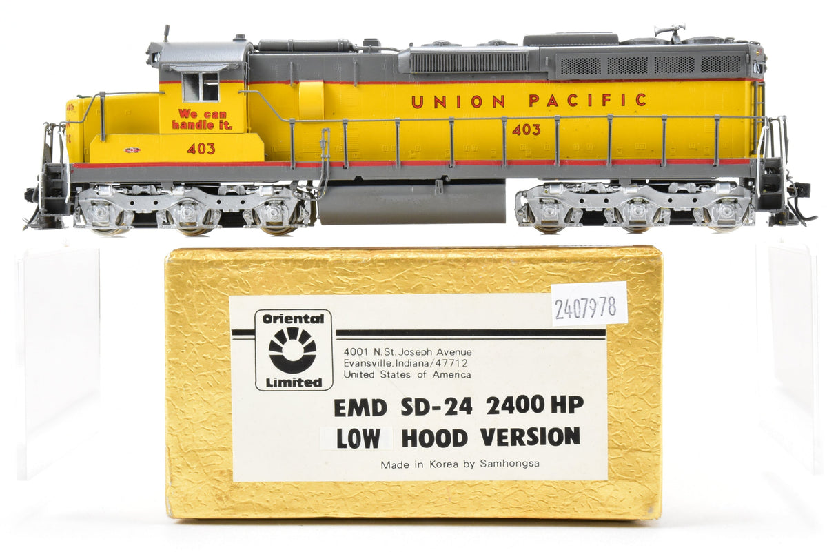 HO Brass Oriental Limited UP - Union Pacific EMD SD24 2400 HP Low Hood – ReSourced Rails