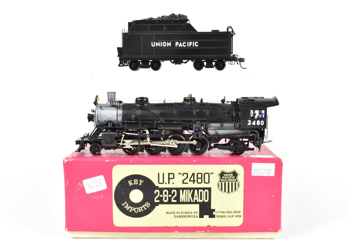 HO Brass Key Imports UP - Union Pacific "2480" Class 2-8-2 Custom Pain ...