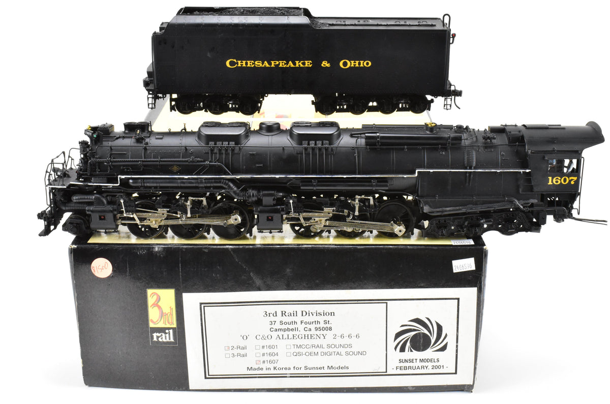 O Brass Sunset Models Third Rail C&O - Chesapeake & Ohio Allegheny Cla ...