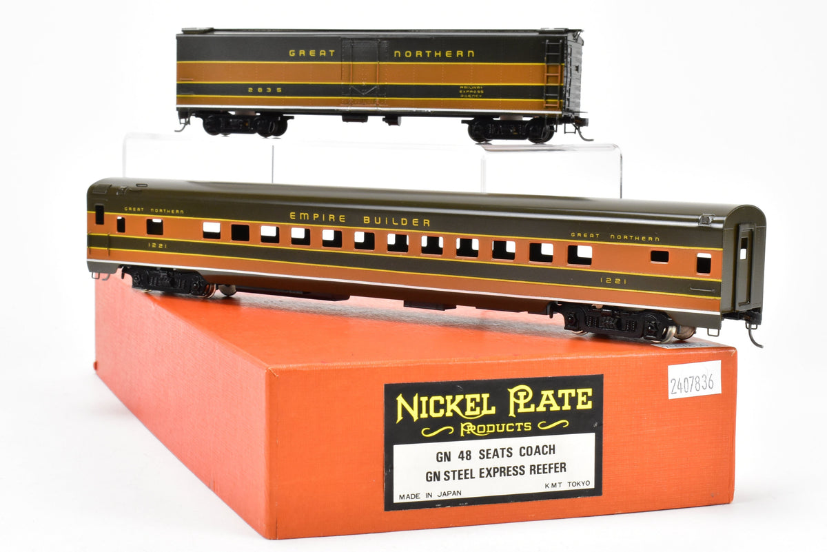 HO Brass NPP - Nickel Plate Products GN - Great Northern 2-Car Passeng ...
