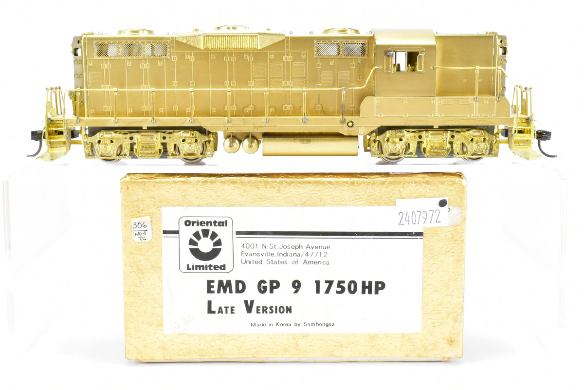 HO Brass Oriental Limited Various Roads EMD GP9 1750 HP Late Version w – ReSourced Rails