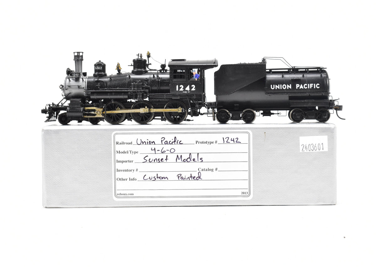 HO Brass Sunset Models UP - Union Pacific 4-6-0 "1242" C/P ReBoxx ...