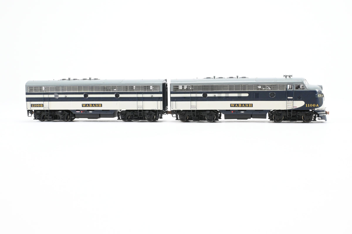 HO Athearn Genesis WAB - Wabash EMD F7A/F7B Phase I Set FP Nos. 1106A ...