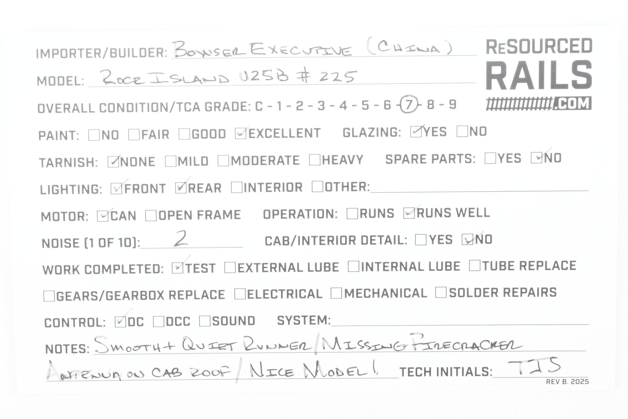 HO Bowser "Executive Line" CRI&P - Rock Island GE U25B FP No. 225 – ReSourced Rails