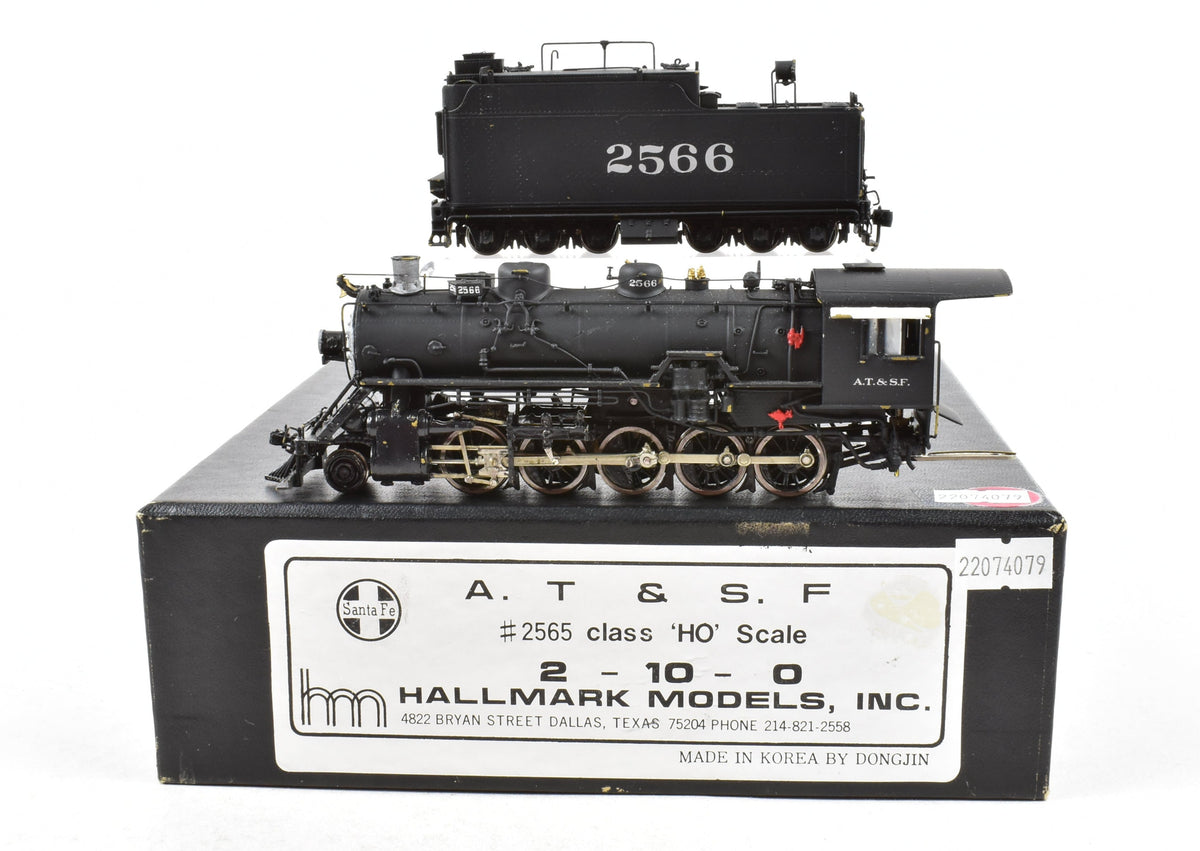 HO Brass Hallmark Models ATSF - Santa Fe 2565 Class 2-10-0 Decapod CP ...