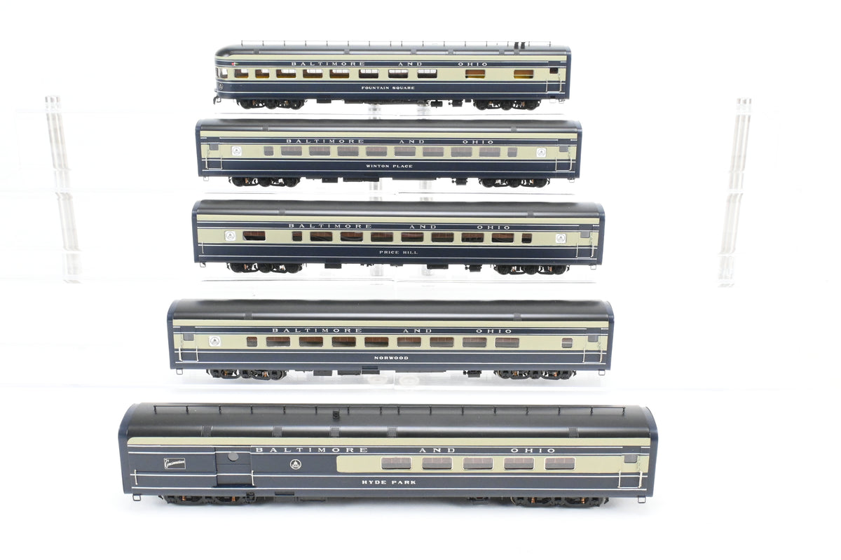 HO Brass Key Imports B&O - Baltimore & Ohio "Cincinnatian" 5-Car Train ...