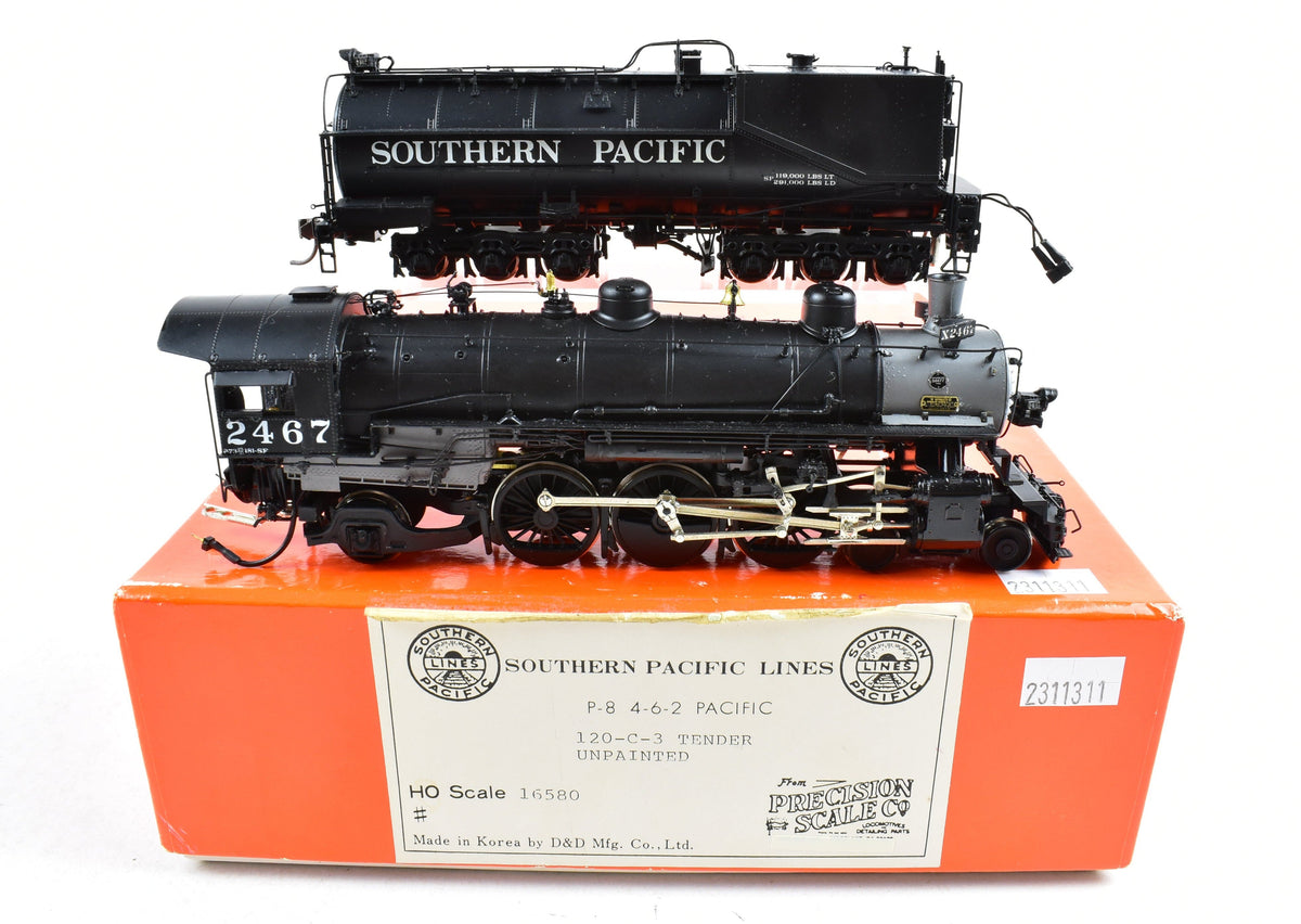 HO Brass PSC - Precision Scale Co. SP - Southern Pacific Class P-8 4-6 ...
