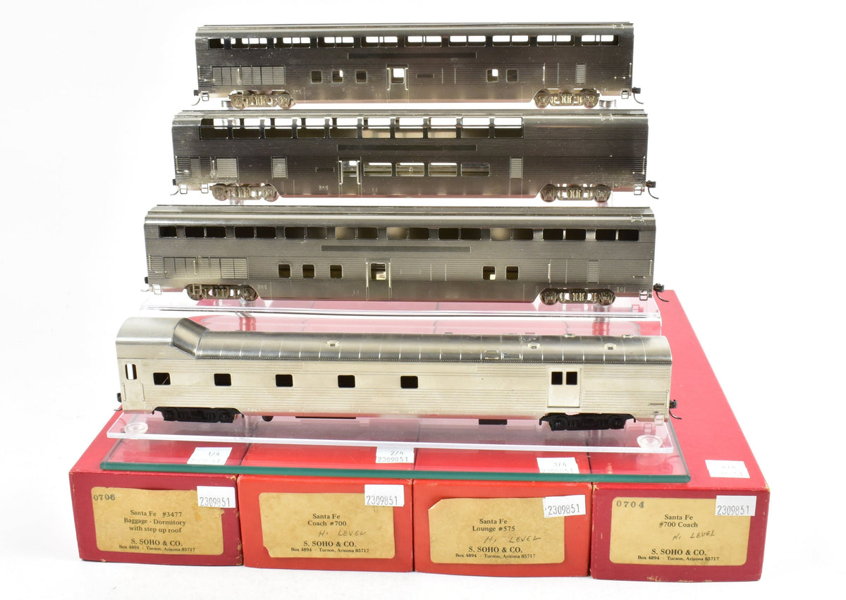 HO Brass S. Soho & Co. ATSF - Santa Fe El Capitan 4-Car Set – ReSourced ...