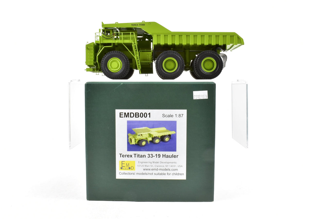 HO Brass CON EMD Models Terex Titan 33-19 Hauler FP Green HARD TO FIND ...