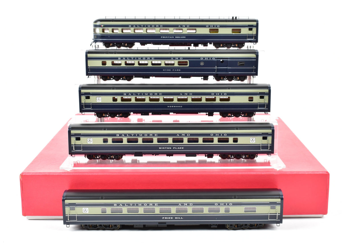 HO Brass Key Imports B&O - Baltimore & Ohio "Cincinnatian" 5-Car Train ...