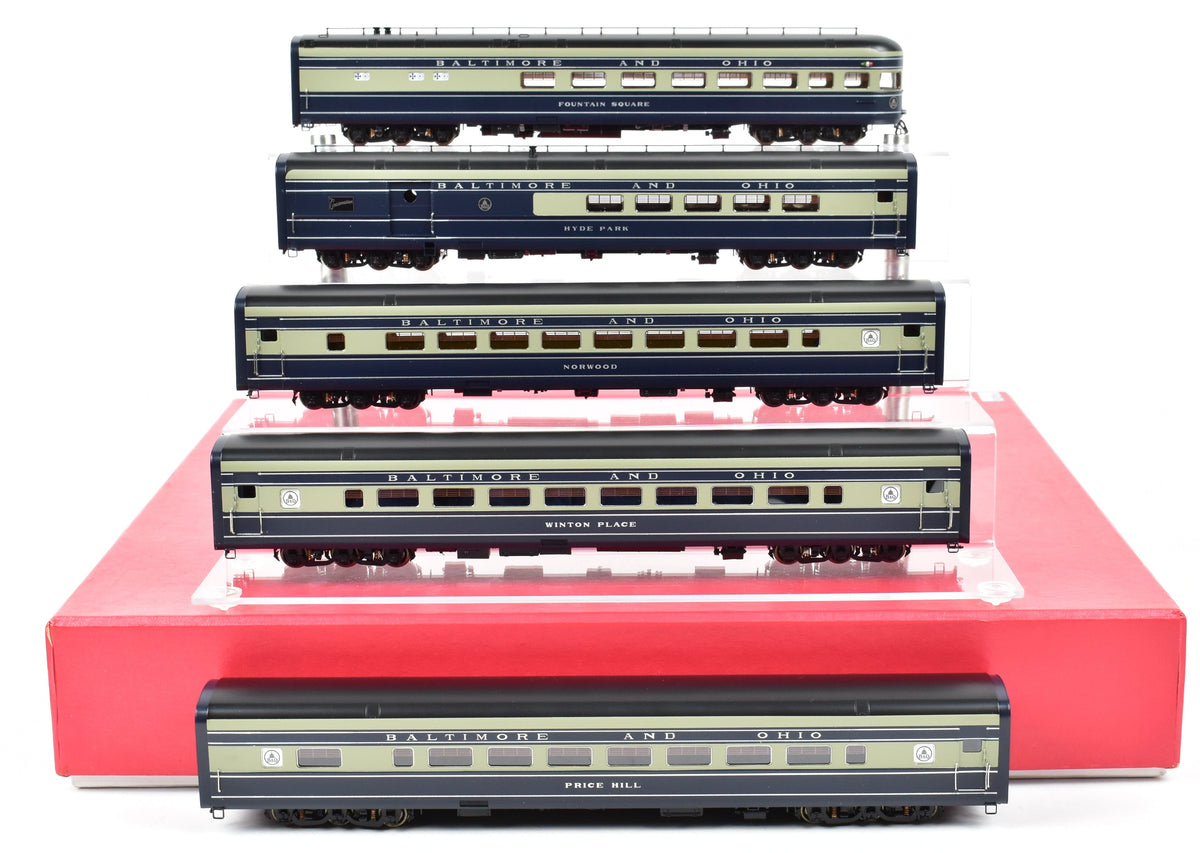 HO Brass Key Imports B&O - Baltimore & Ohio "Cincinnatian" 5-Car Train ...