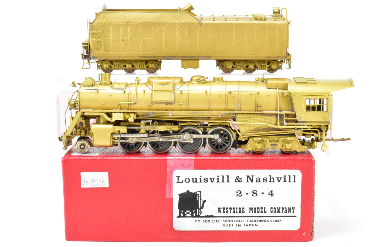 HO Brass Westside Model Co. L&N - Louisville & Nashville 2-8-4 M1 Berk ...