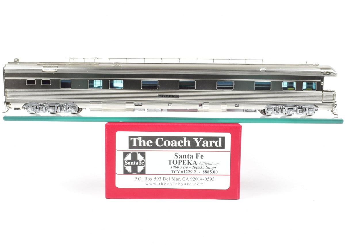 HO NEW Brass TCY - The Coach Yard ATSF - Santa Fe Business Car "Topeka ...