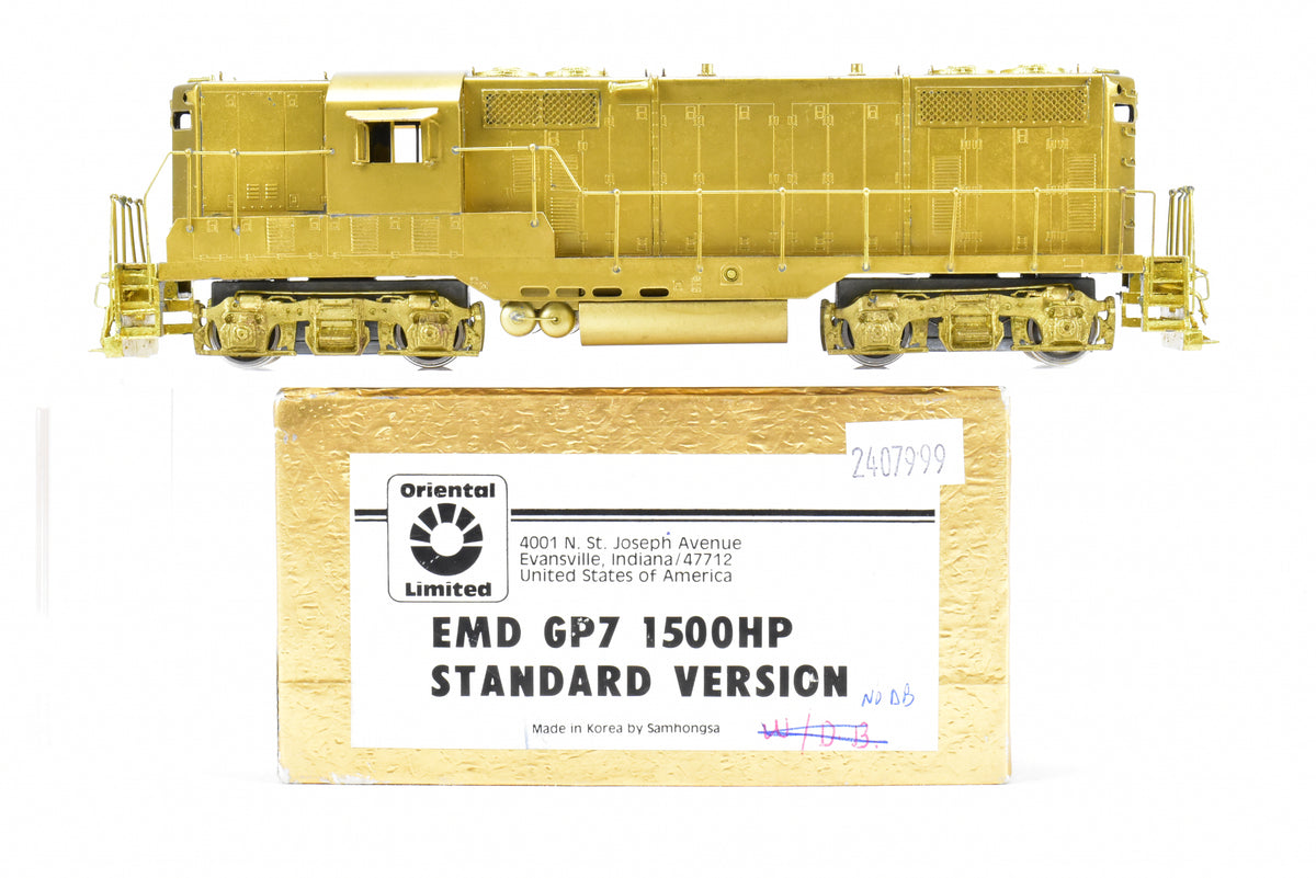HO Brass Oriental Limited Various Roads EMD GP7 1500 HP Non-Dynamic St ...