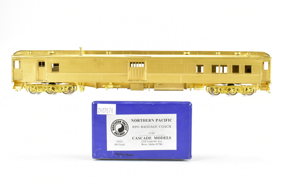 HO Brass Cascade Models NP - Northern Pacific HW RPO/Baggage/Coach #11 ...