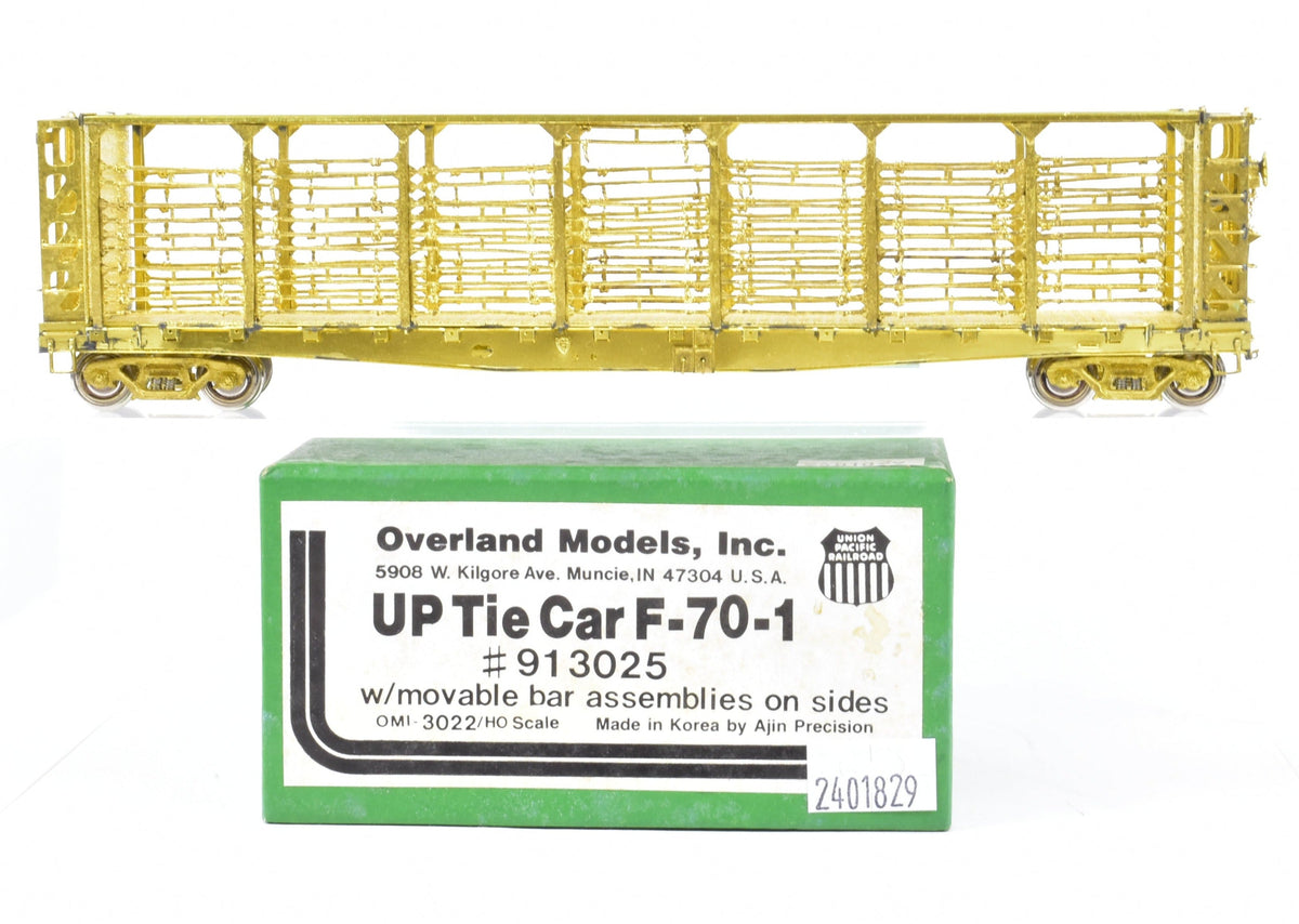 HO Brass OMI - Overland Models, Inc. UP - Union Pacific Tie Car F-70-1 ...