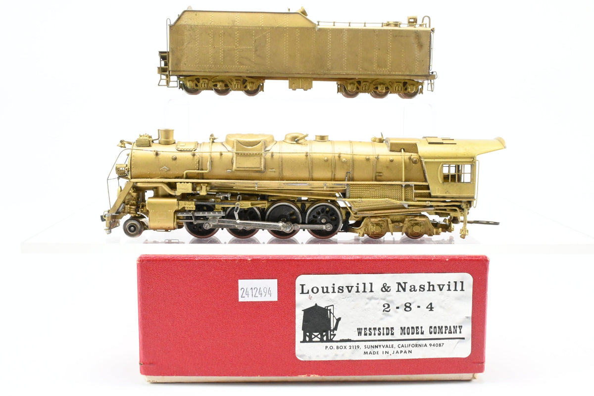 HO Brass Westside Model Co. L&N - Louisville & Nashville 2-8-4 M1 Berk ...