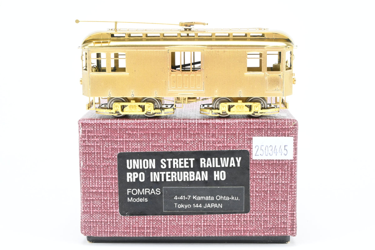 HO Brass Fomras Models Union Street Railway RPO Motor – ReSourced Rails