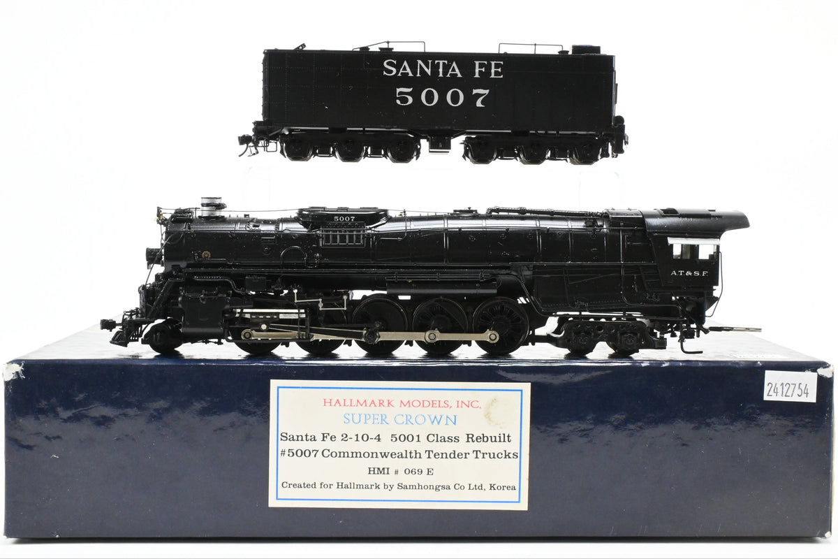 HO Brass Hallmark Models ATSF - Santa Fe 5001 Class 2-10-4 Rebuilt FP – ReSourced Rails