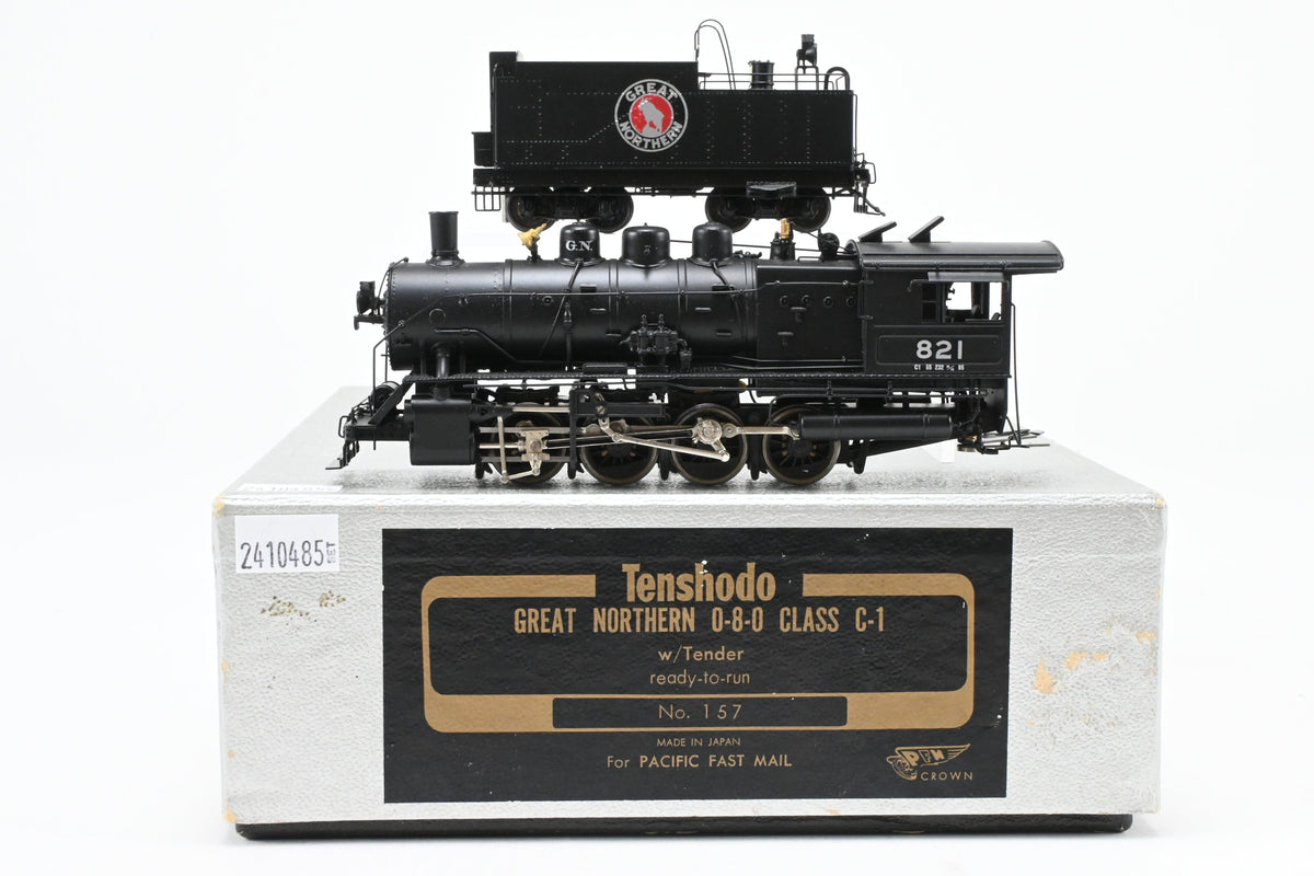 HO Brass CON PFM -Tenshodo GN - Great Northern C-1 0-8-0 Switcher Fact ...