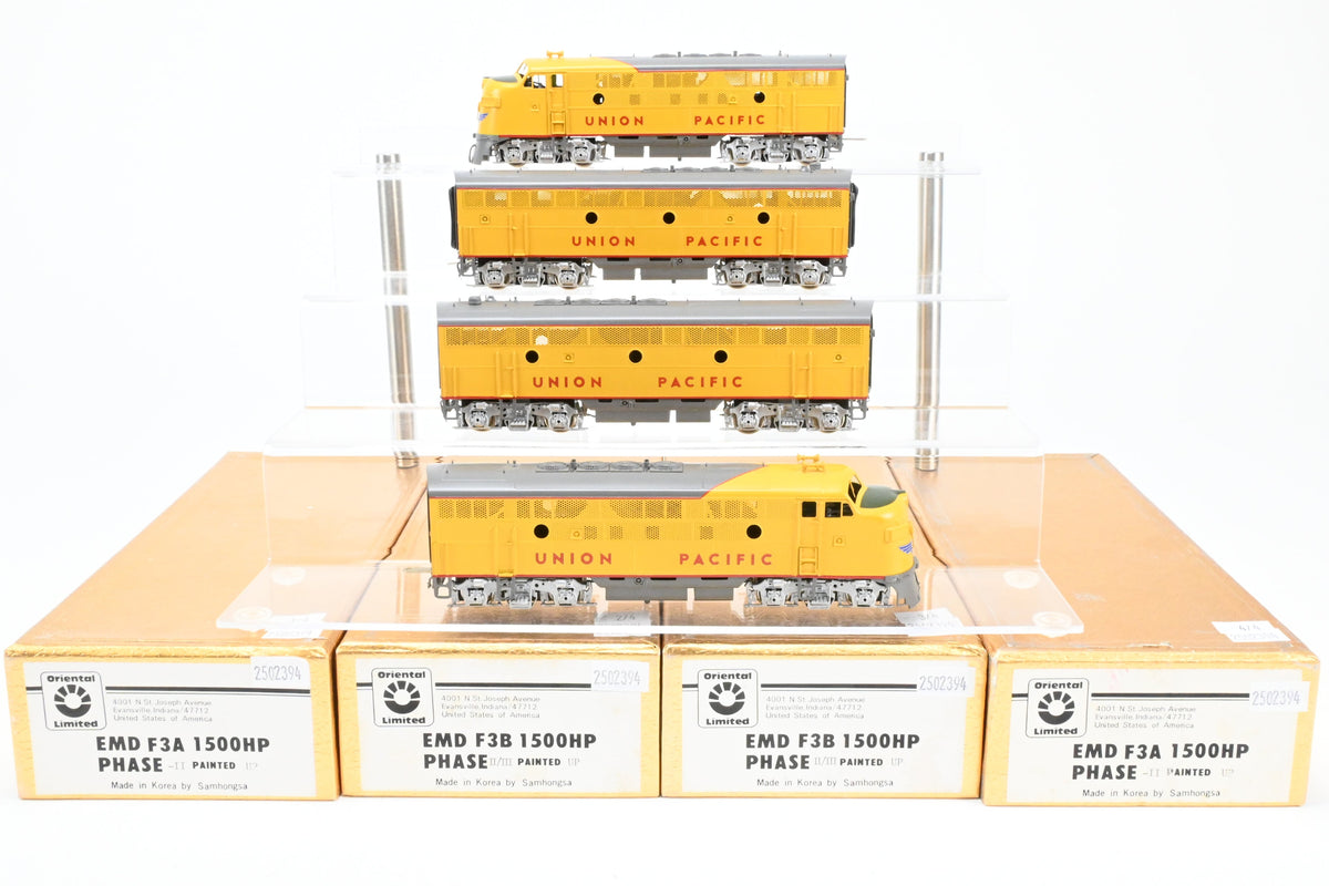 HO Brass Oriental Limited UP - Union Pacific EMD F3A/F3B/F3B/F3A PH II ...