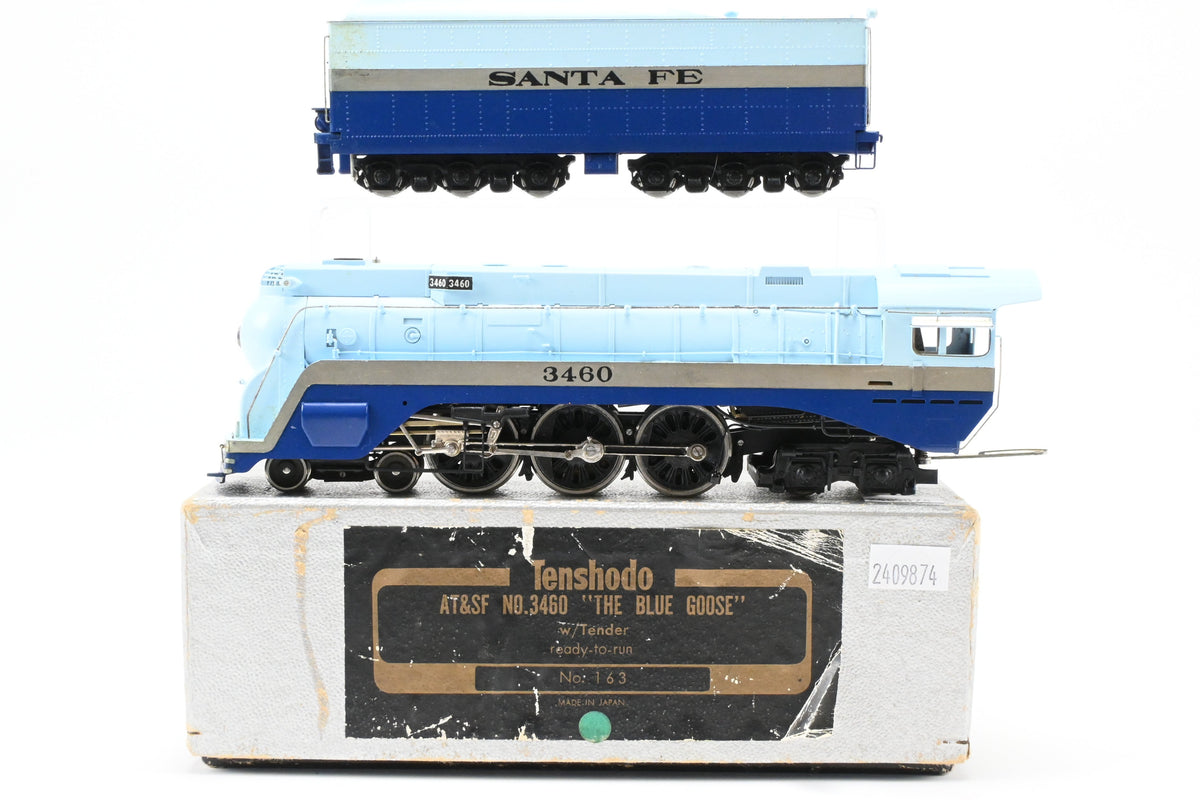 HO Brass PFM - Tenshodo ATSF - Santa Fe 4-6-4 No. 3460 "The Blue Goose – ReSourced Rails
