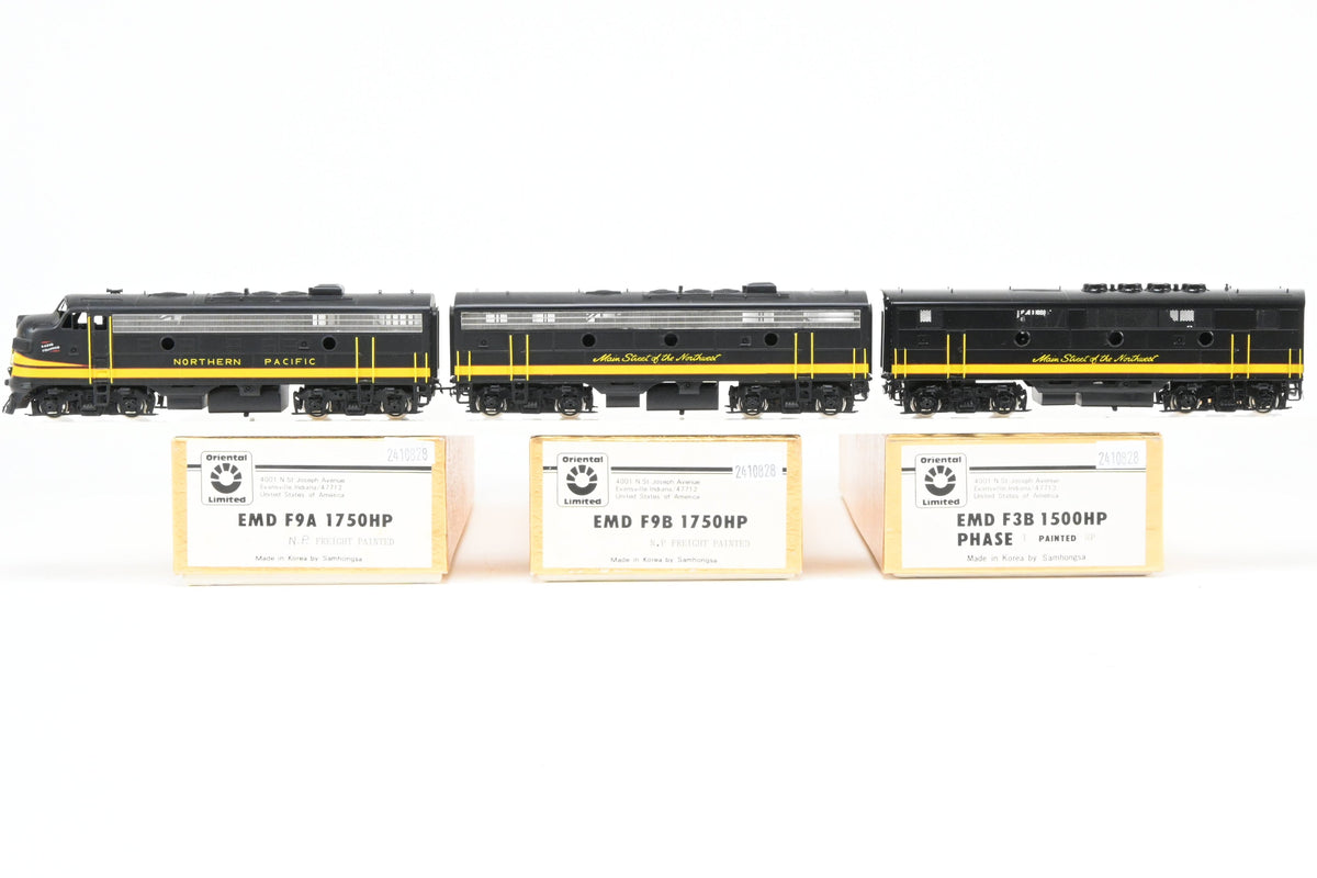 HO Brass Oriental Limited NP - Northern Pacific EMD F9A/F9B/F3B Set FP ...