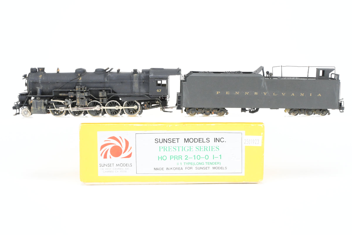 HO Brass Sunset PRR - Pennsylvania Railroad I-1 2-10-0 Decapod Custom ...