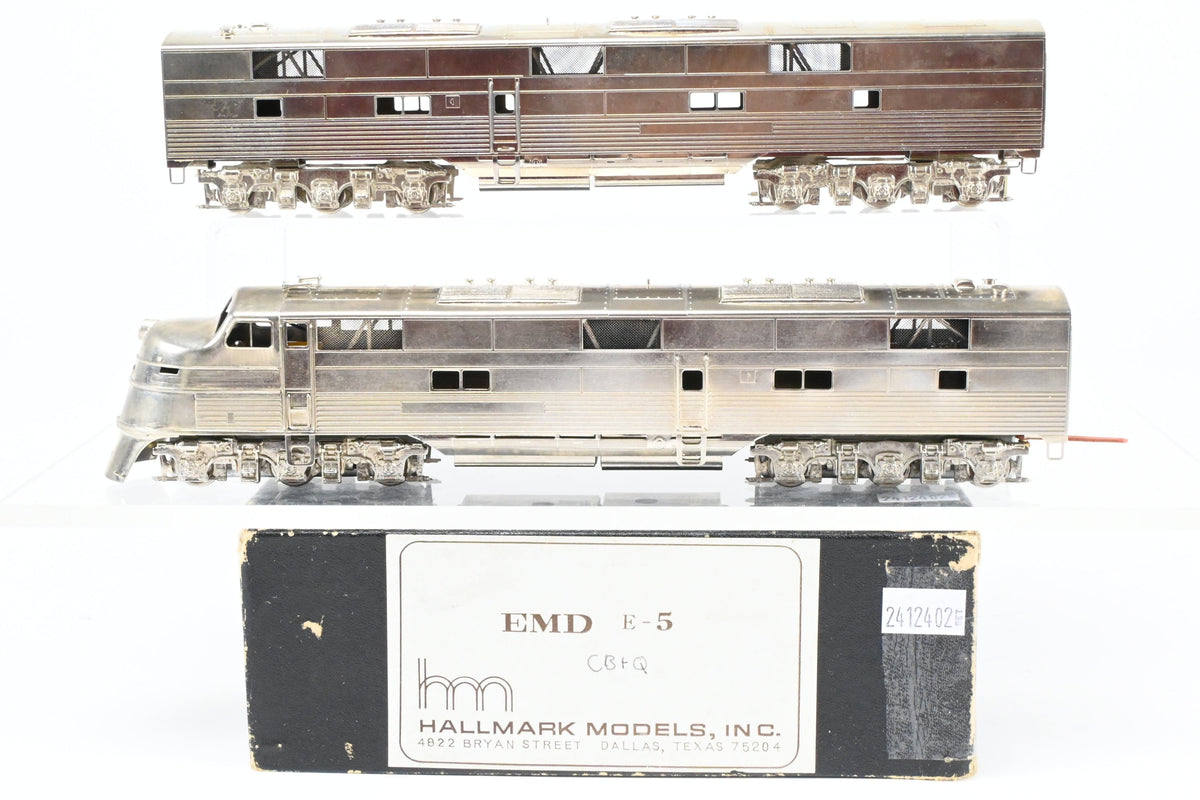 HO Brass CON Hallmark Models CB&Q - Burlington Route EMD E5A/B Set Pow ...