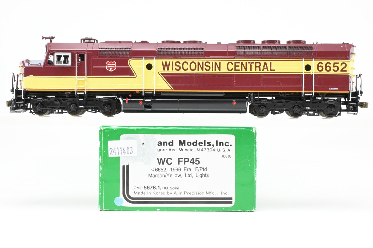 HO Brass OMI - Overland Models, Inc. WC - Wisconsin Central EMD FP45 F ...