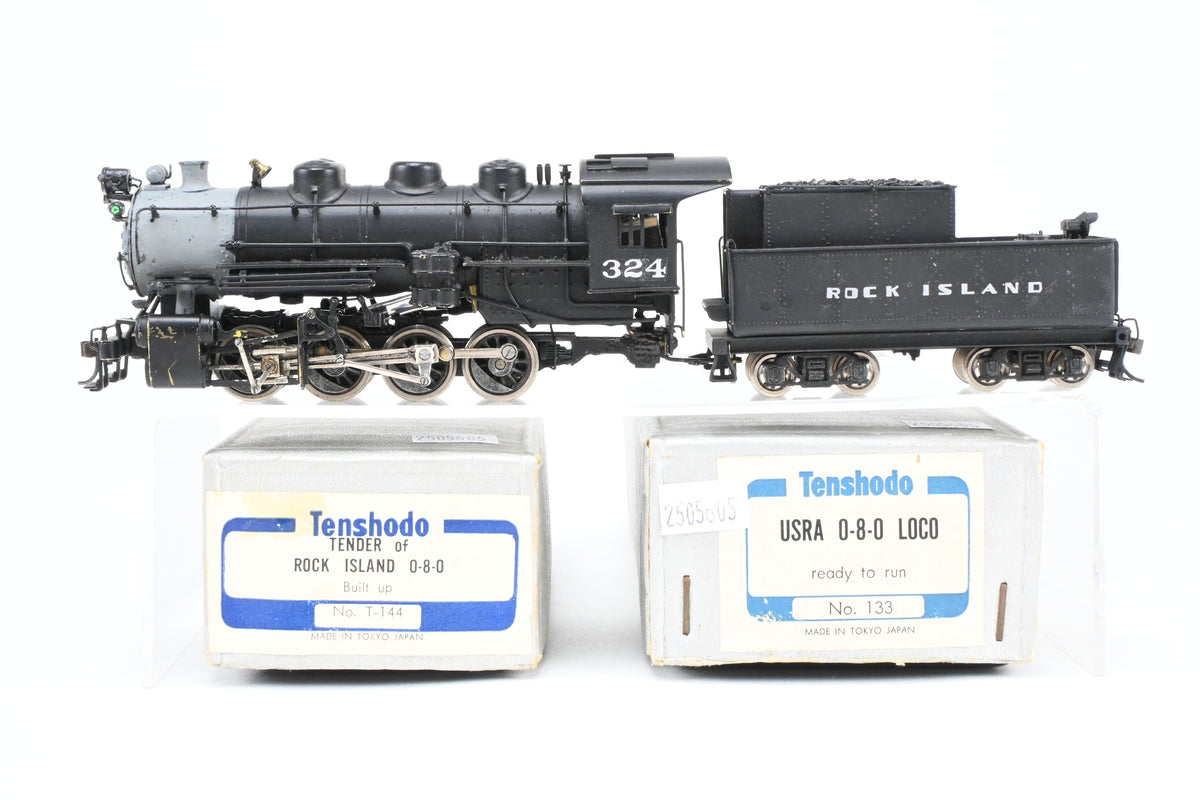 HO Brass PFM - Tenshodo CRI&P -Rock Island 0-8-0 Switcher FP No. 324 ...