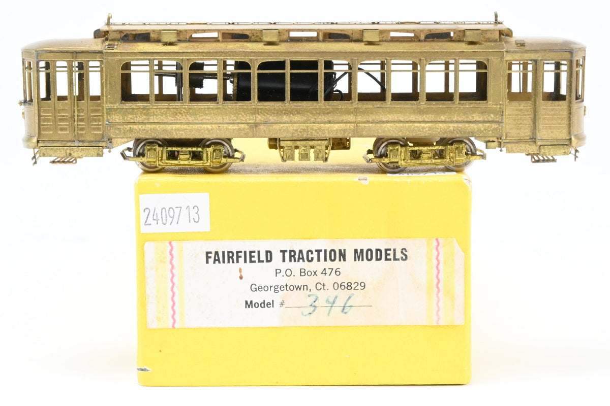 HO Brass Fairfield Models CSL - Chicago Surface Lines 346 City Big Bri ...