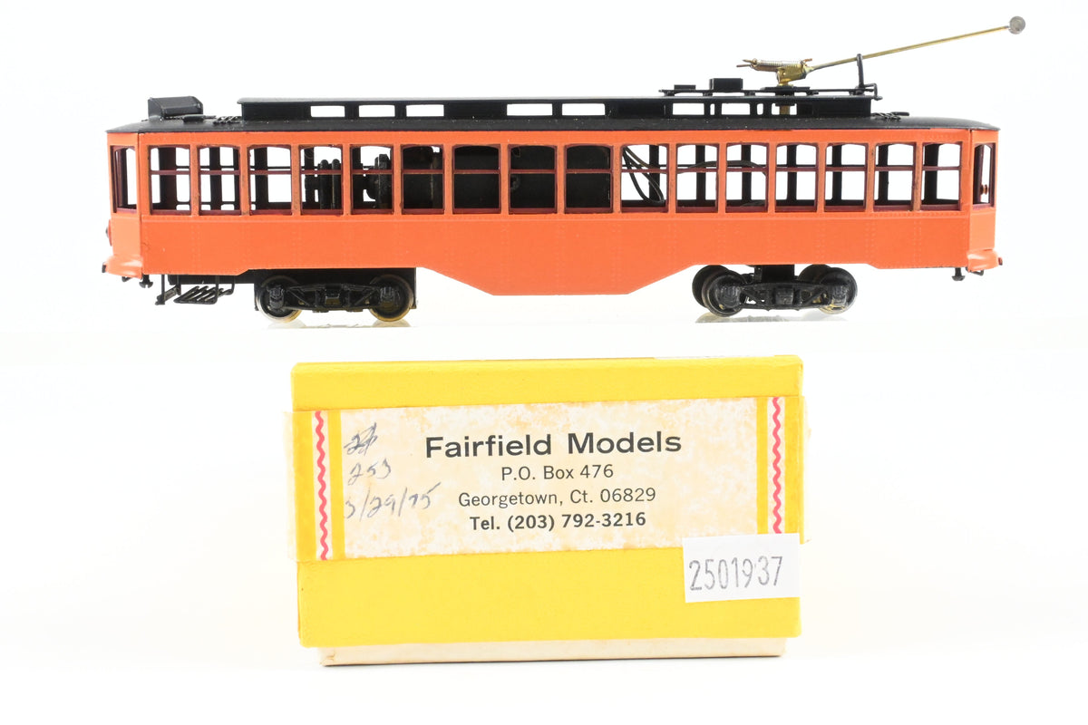 HO Brass Fairfield Models Pittsburgh Railway Co. Jones Single Ended Tr ...
