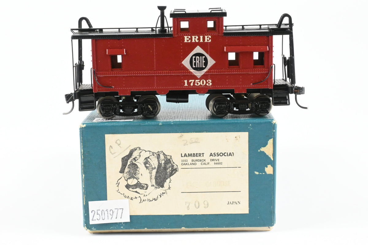HO Brass Lambert Erie Railroad Steel offset Caboose Custom Painted ...