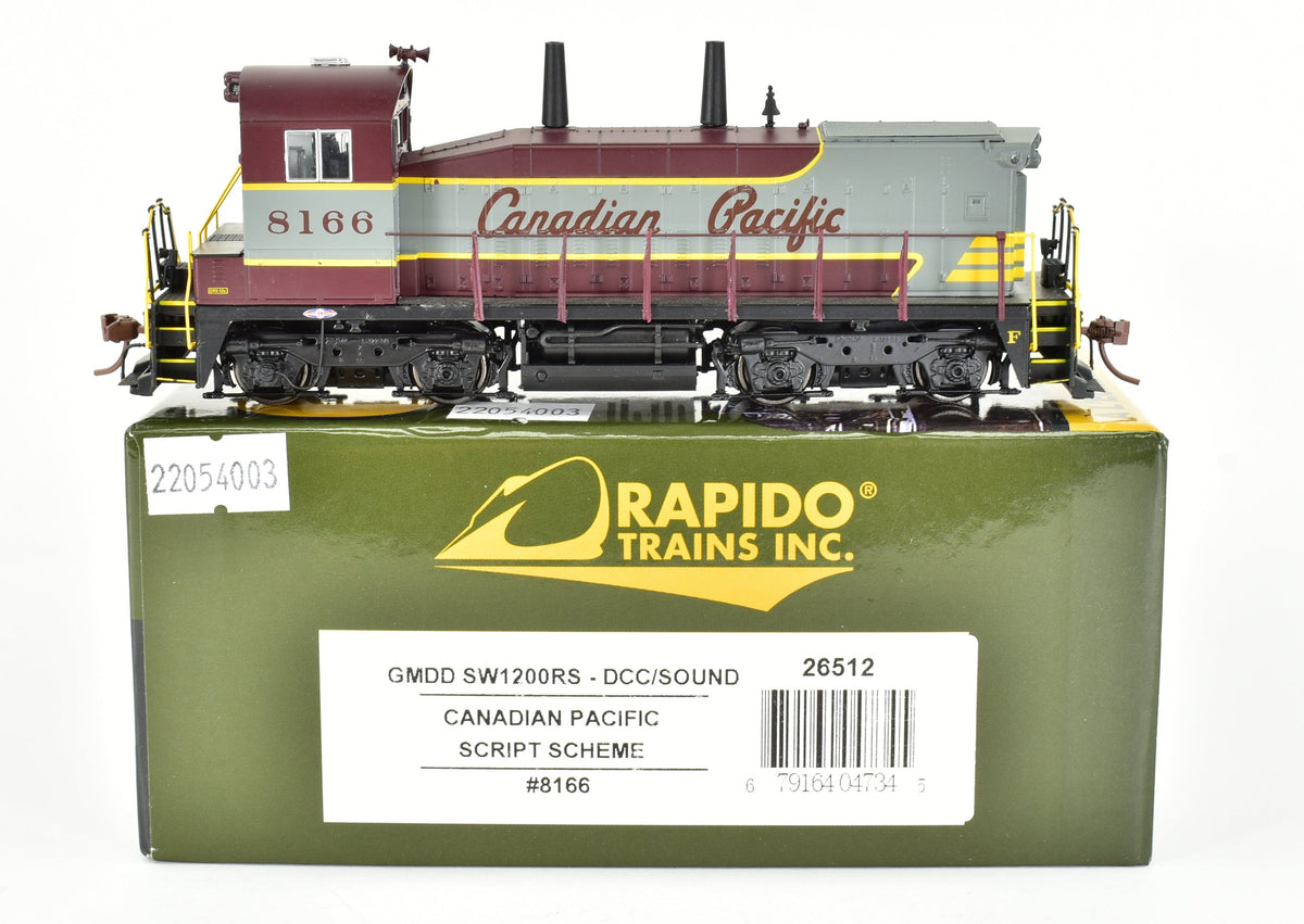 HO Rapido Trains, Inc. CPR - Canadian Pacific Railway GMDD SW1200RS Sc ...