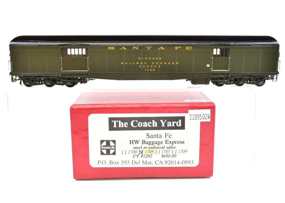 HO Brass CON TCY - The Coach Yard ATSF - Santa Fe Heavyweight Baggage ...