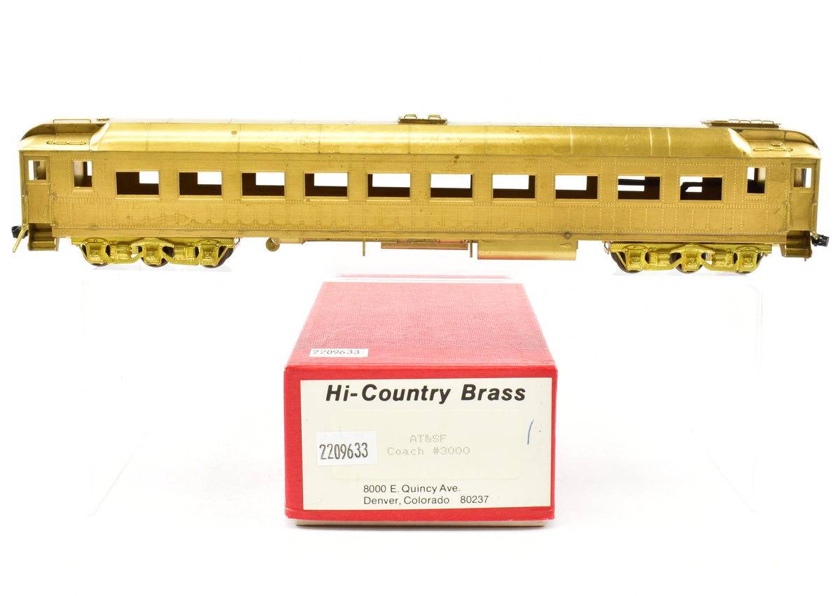 HO Brass Hi-Country Brass ATSF - Santa Fe Coach #3000 Heavyweight ...