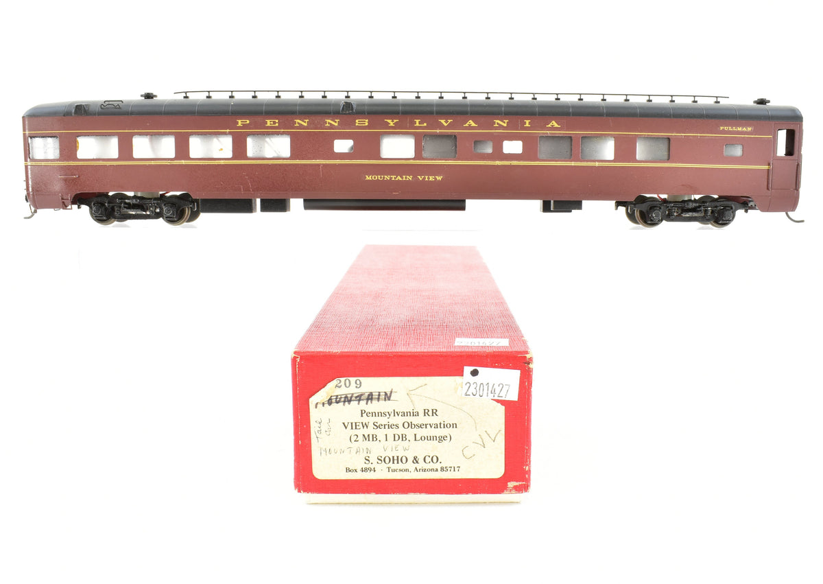 HO Brass Soho PRR - Pennsylvania Railroad View Series Observation 2MB ...