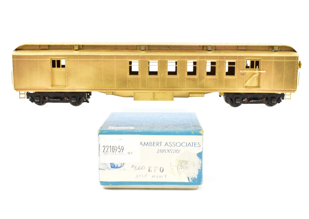 HO Brass Lambert ATSF - Santa Fe Heavyweight RPO Car with Central Vall ...