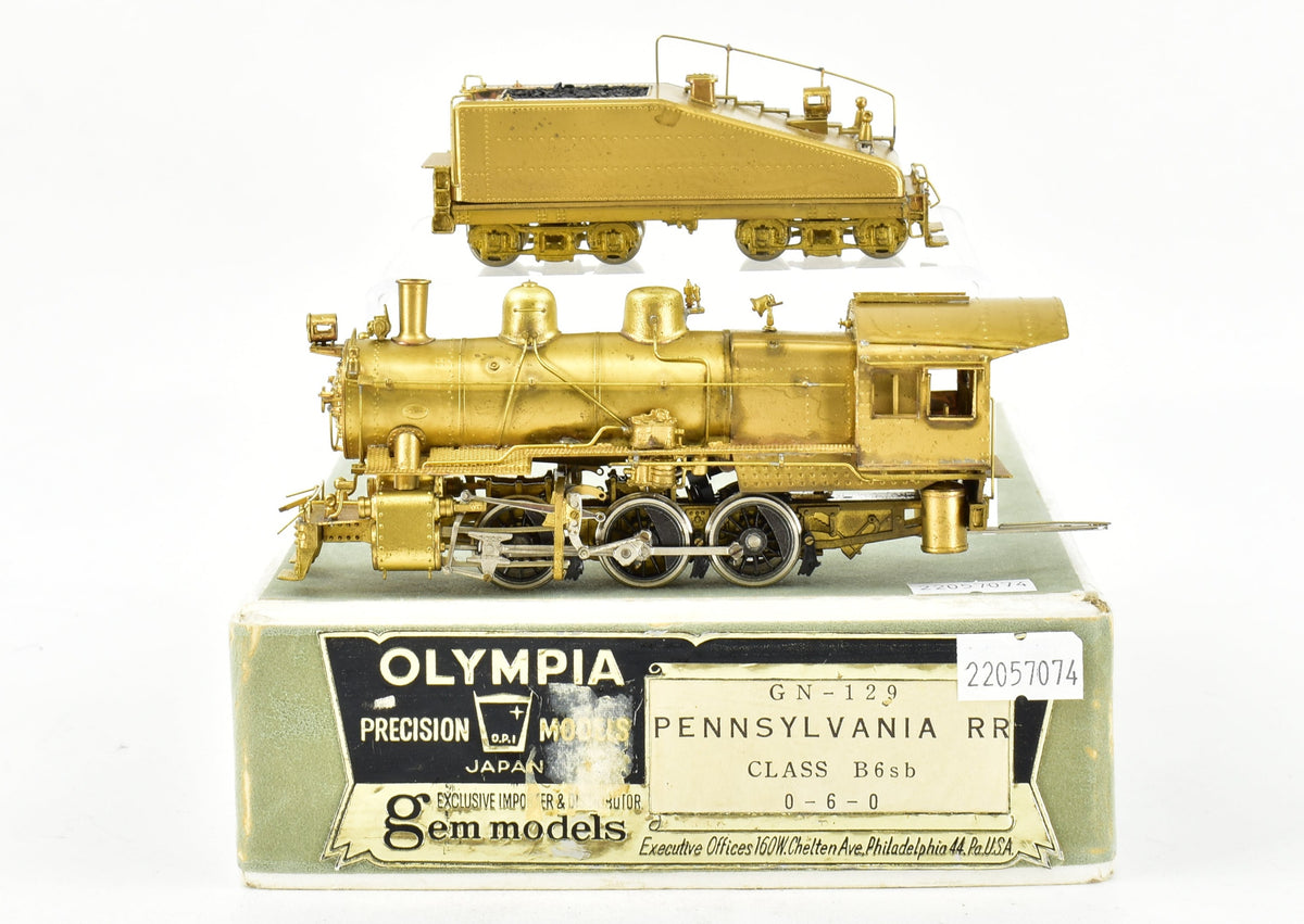 HO Brass Gem Models PRR - Pennsylvania Railroad Class B6sb 0-6-0 ...